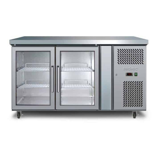 Bromic 282 Litre Underbench Two Door Display Chiller - UBC1360GD